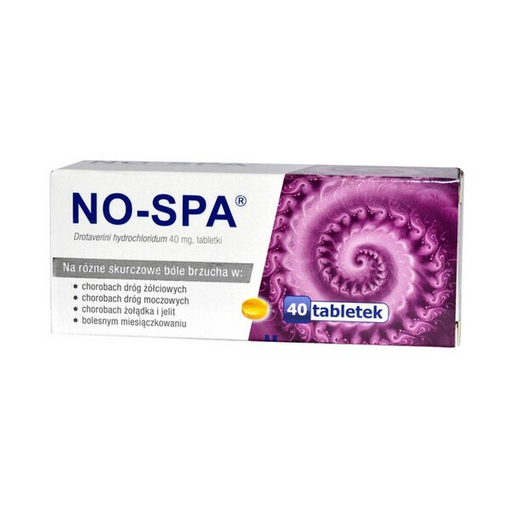 No-Spa 40 mg 40 tablets comprimés - Pahrmacydiscount