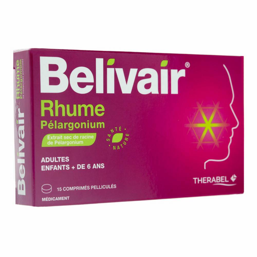Film-coated tablets Cold Pelargonium, 15, Belivair - Pahrmacydiscount