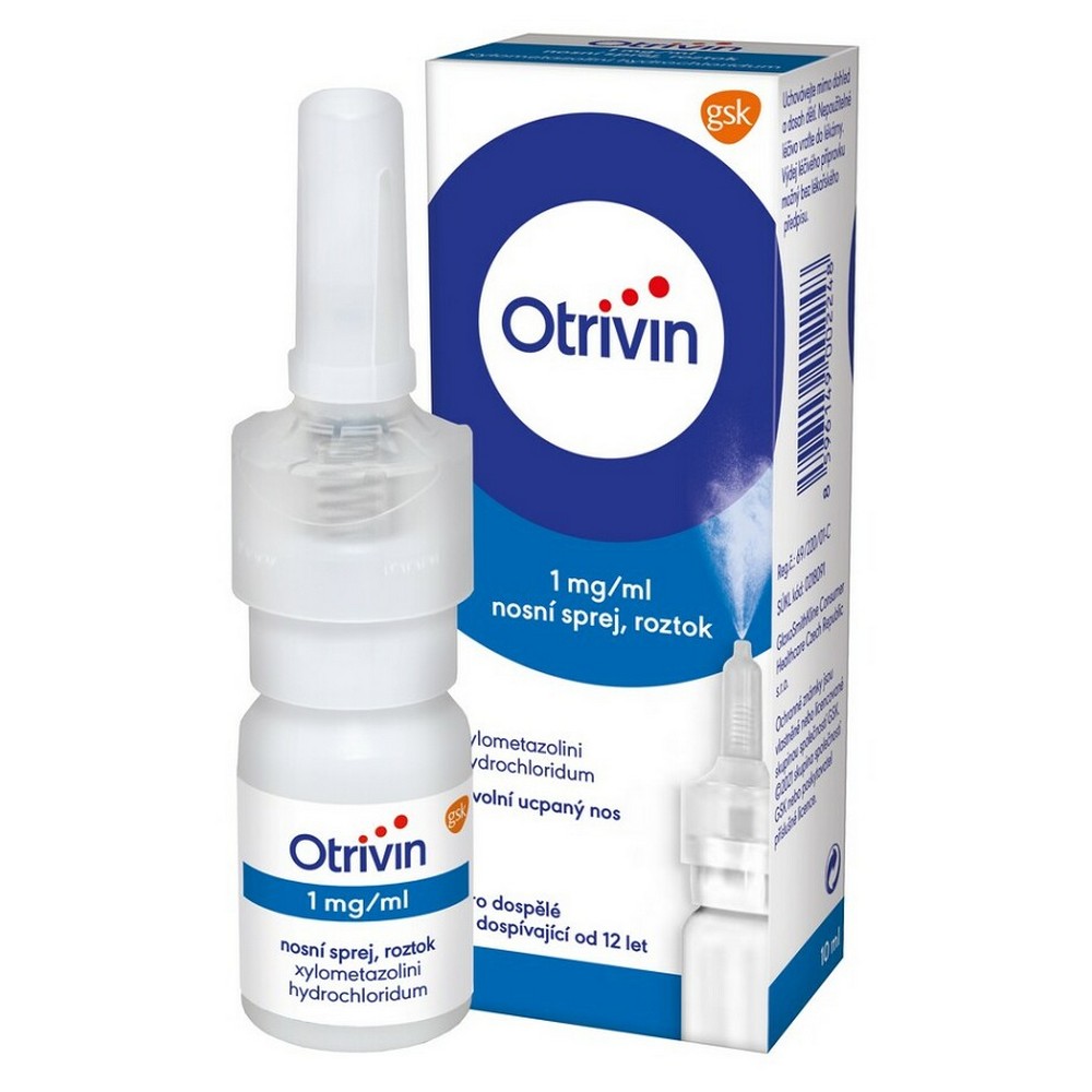 OTRIVIN 1 mg / ml Nasal spray with dispenser solution 10 ml,OTRIVIN 1 ...